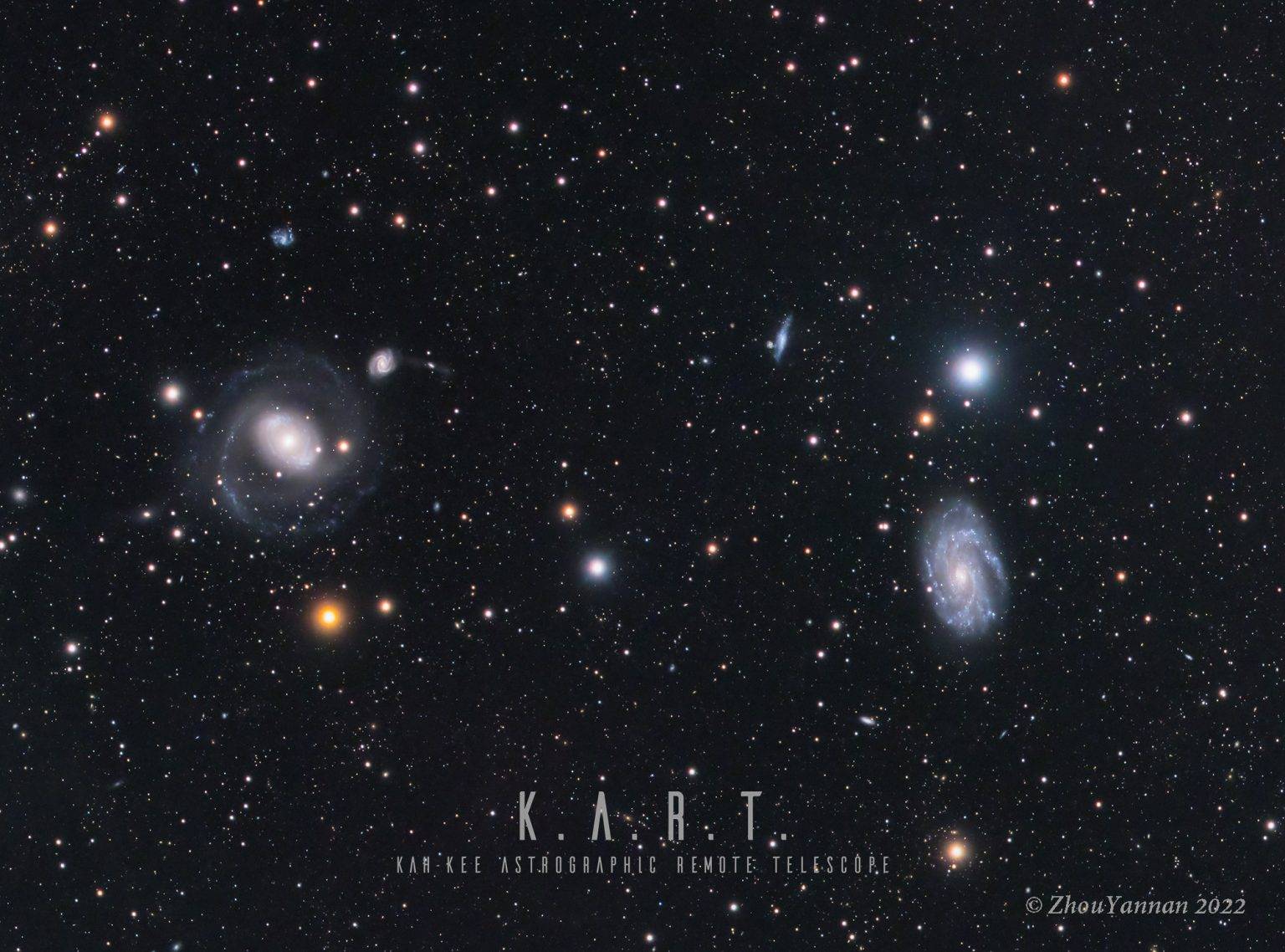 螺旋星系NGC4151&NGC4145 - 向星